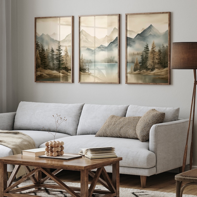 Abstract Nature Art Set - Etsy