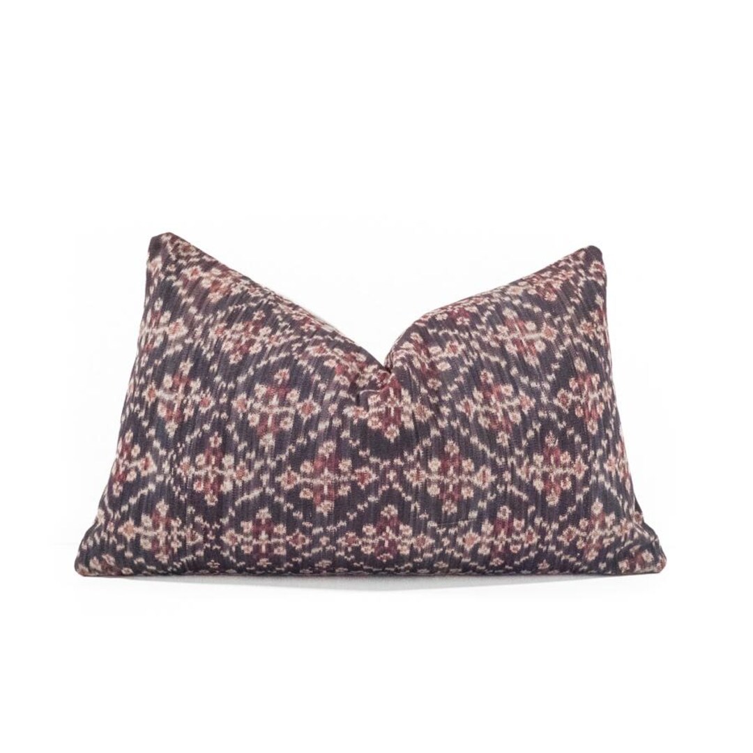 Earthy Vintage Ikat Pillow | Old Ende Textile | Handmade Pillow for ...