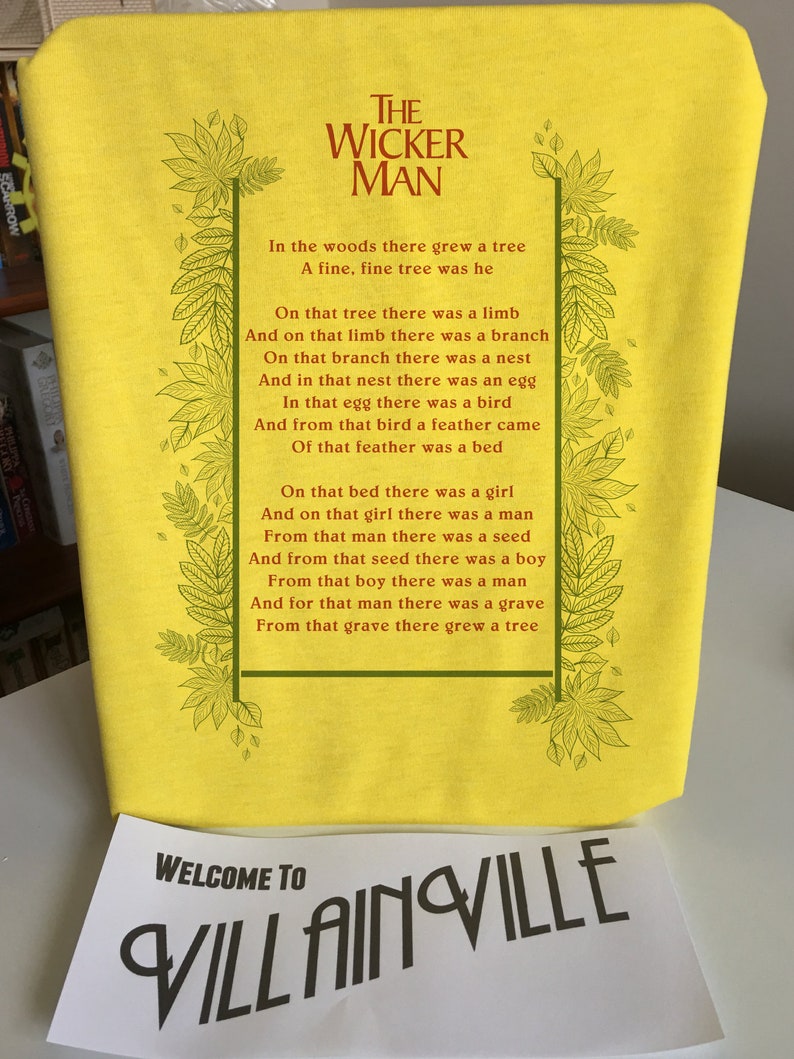 The Wicker Man Maypole Lyrics T-Shirt based on the Song | Etsy