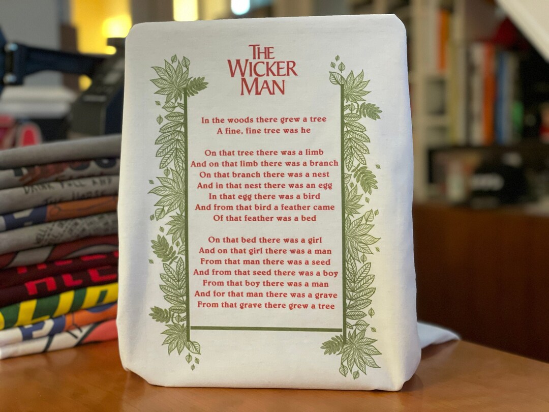 The Wicker Man Maypole Lyrics T-shirt Based on the Song - Etsy