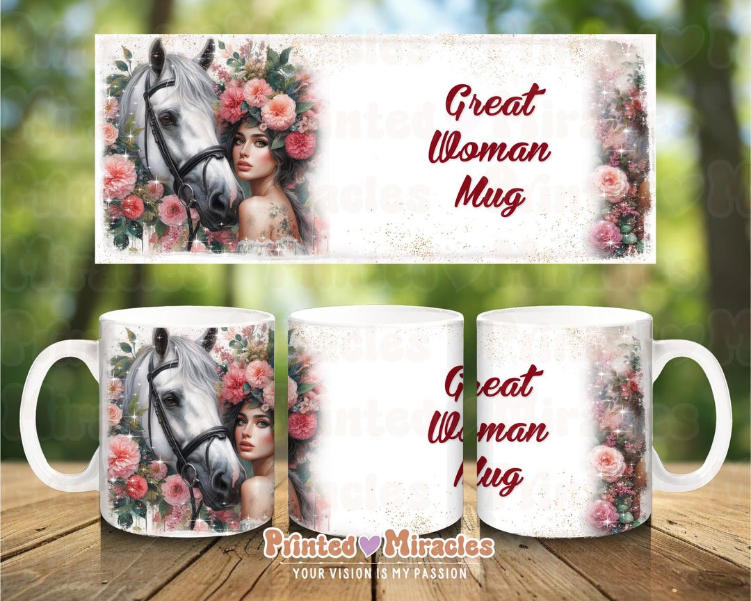 Mug Wrap, Sublimation, Printable, Design, Clipart, Woman, for Women ...