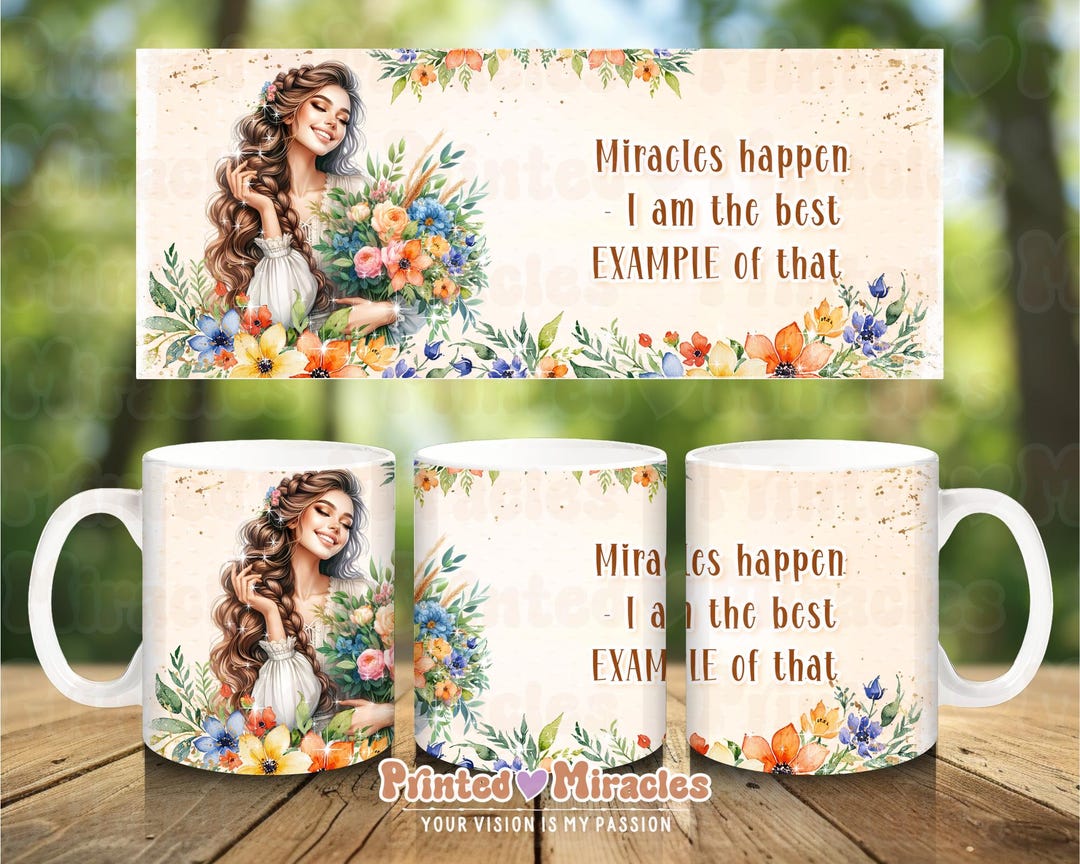 Mug Wrap, Sublimation, Printable, Design, Clipart, Woman, for Women ...