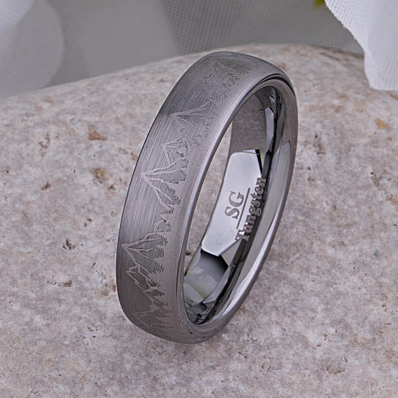 Men Ring Mountain Design - Etsy UK