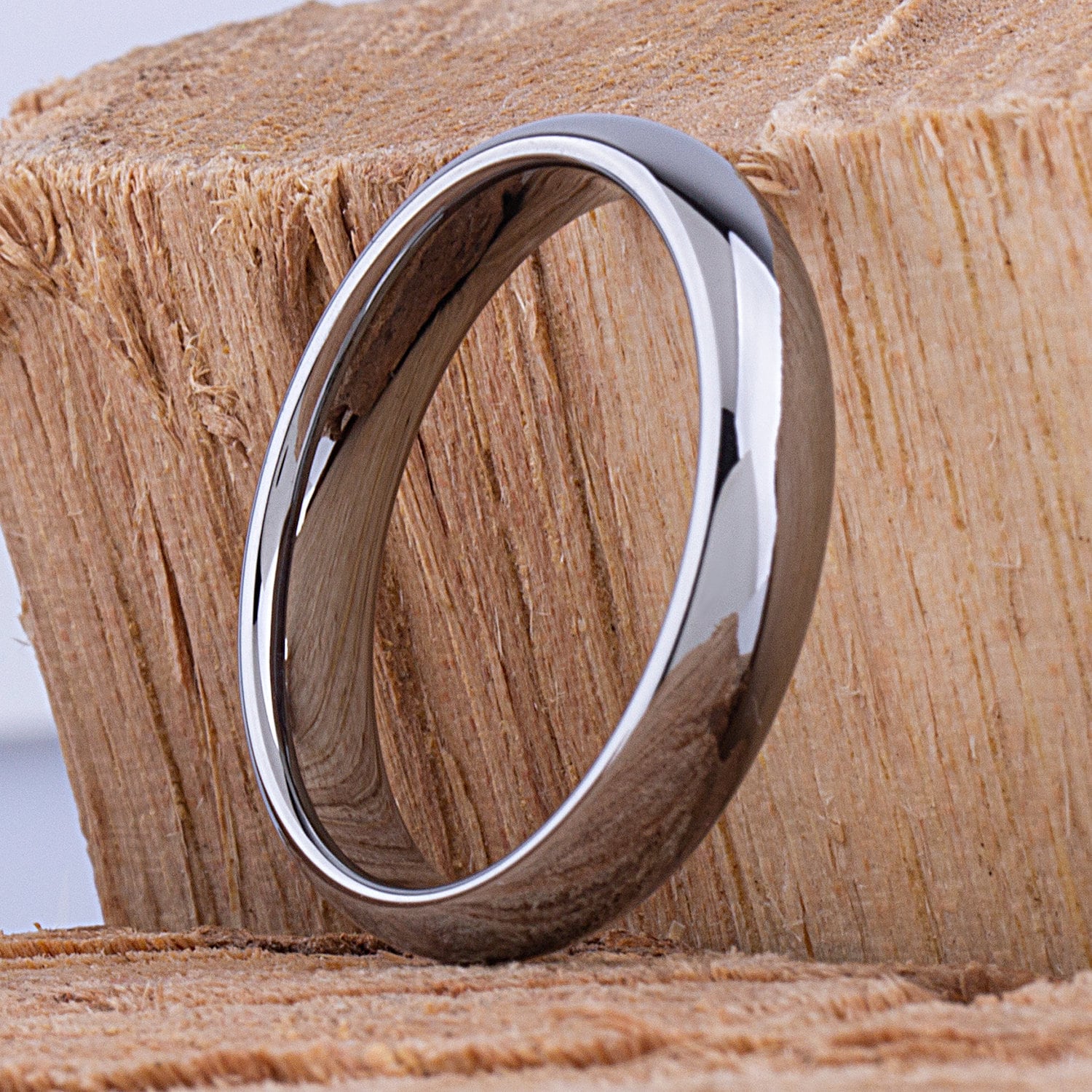 Tungsten Mens Wedding Band or Mens Engagement Band 4.5mm | Etsy