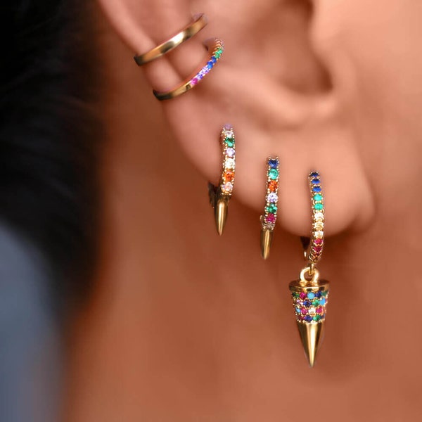 Multicolor Earrings - Etsy