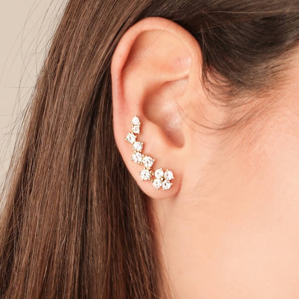 Ear Pin Earrings - Etsy