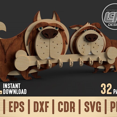 Key Holder. Vector Dxf Cdrsvg for CNC Vector File Digital | Etsy