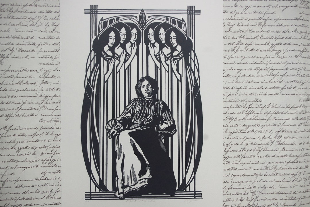 Margaret Macdonald. Linocut. Linocut. Hand-printed. Hand Printed ...