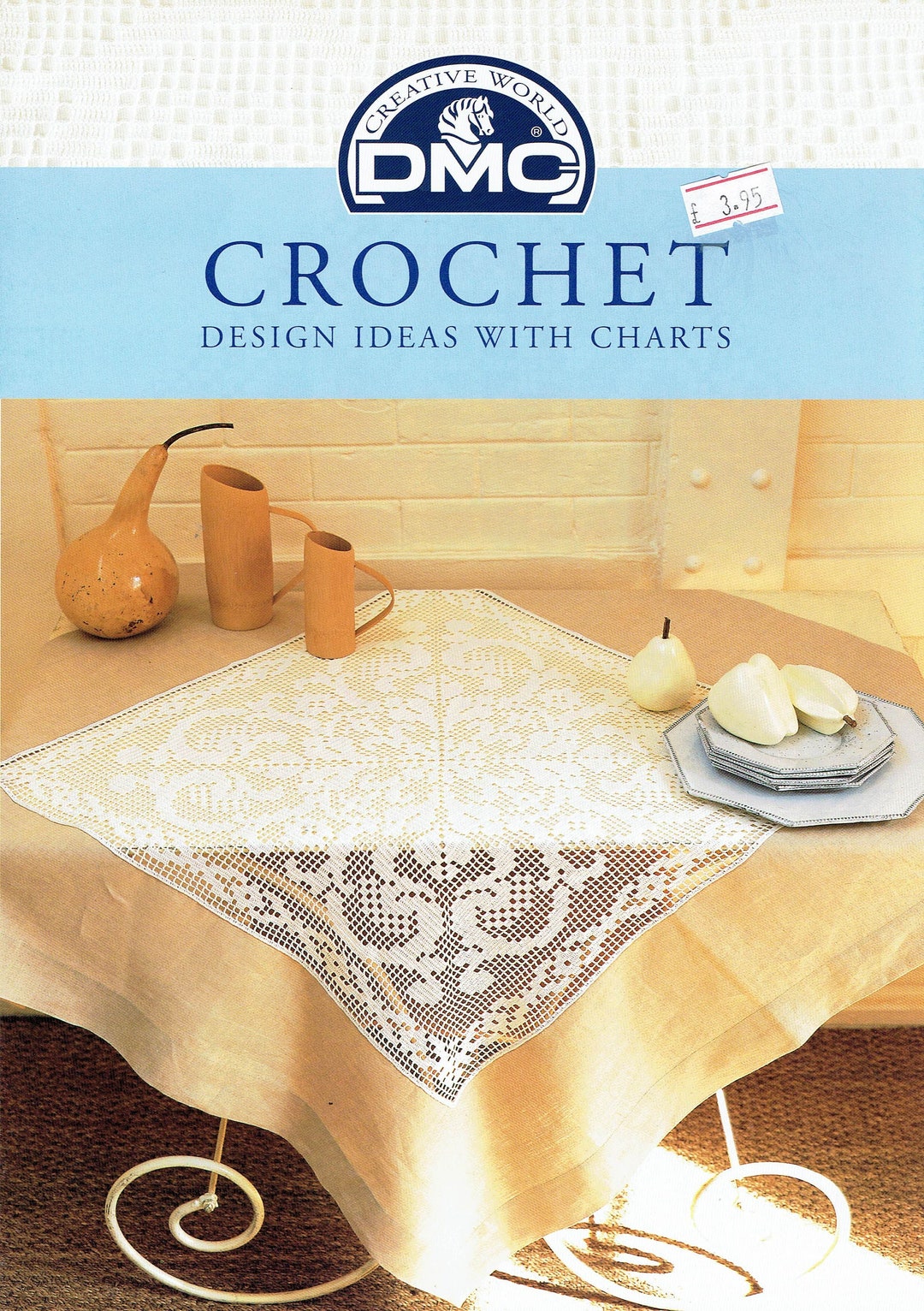 DMC Crochet Pattern for Tablecloth Centre & Table Runner - Vintage Pattern - DMC 11594L-2 ...