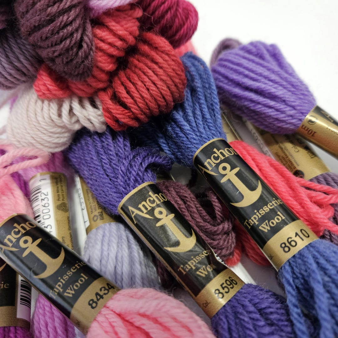 Anchor Tapestry Wools - 10 X 10m Skeins, 100% Wool for Tapestry ...