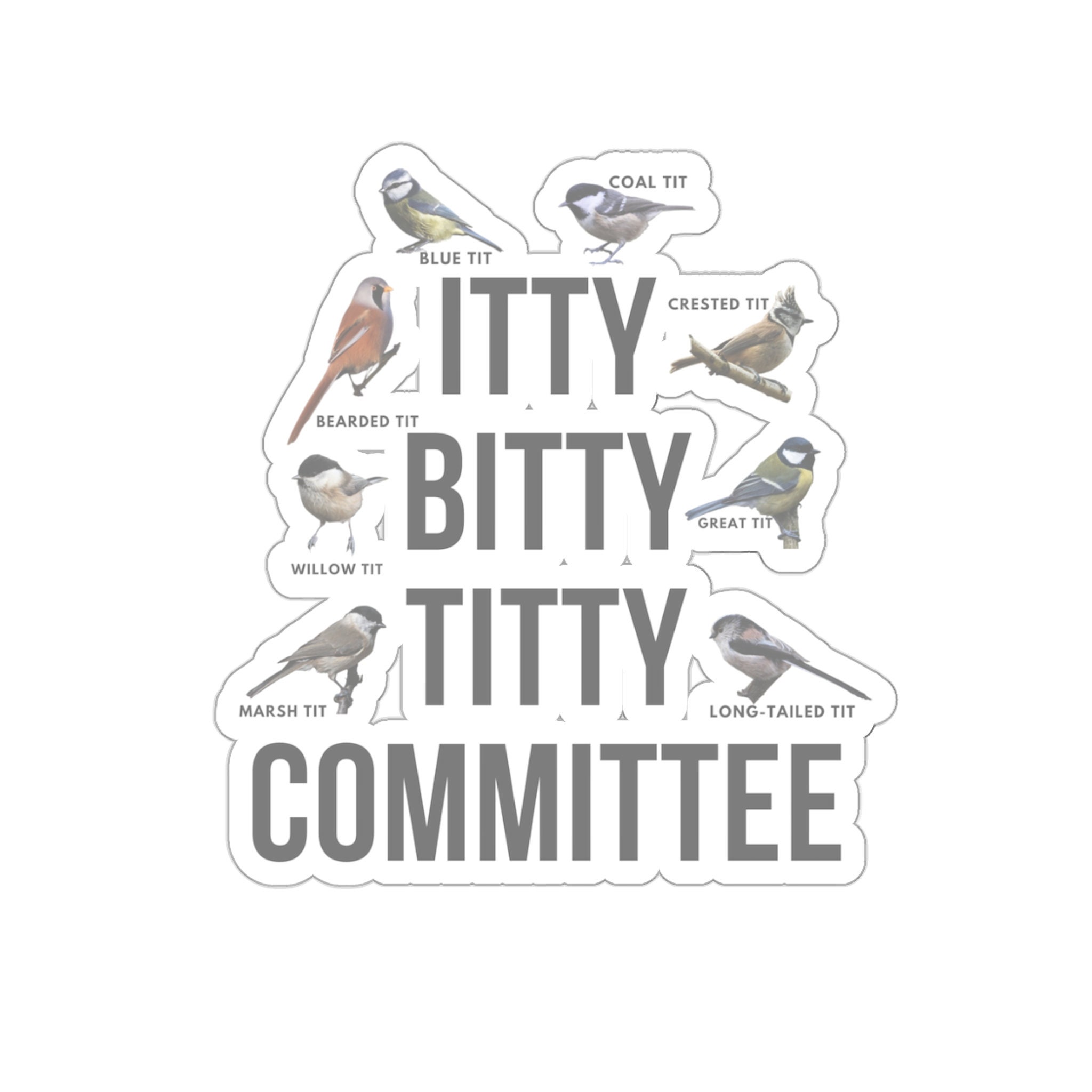 Itty Bitty Titty Committee Sticker Etsy