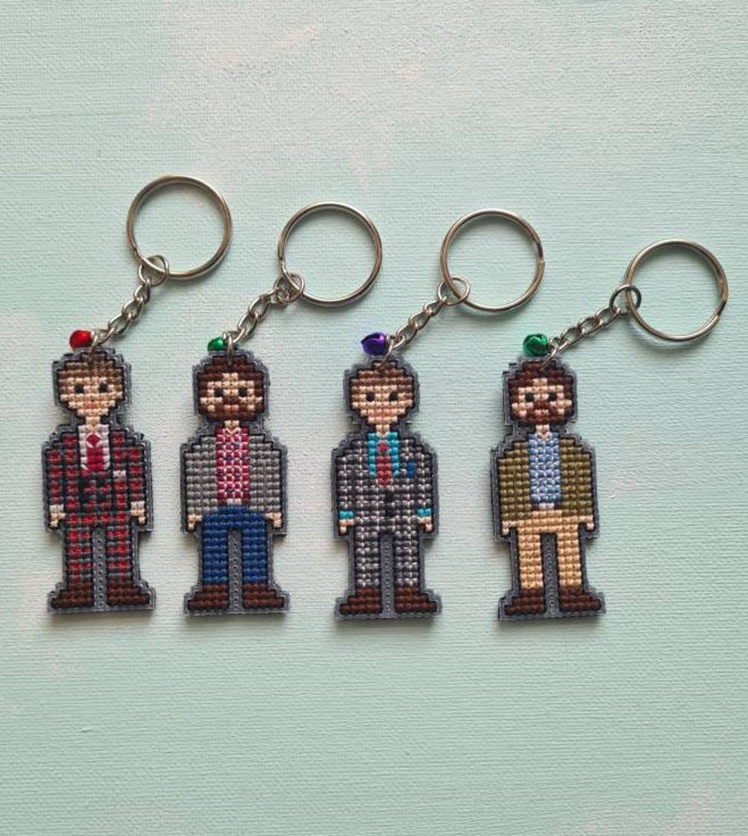 Hannibal Cross Stitch Keychains - Etsy