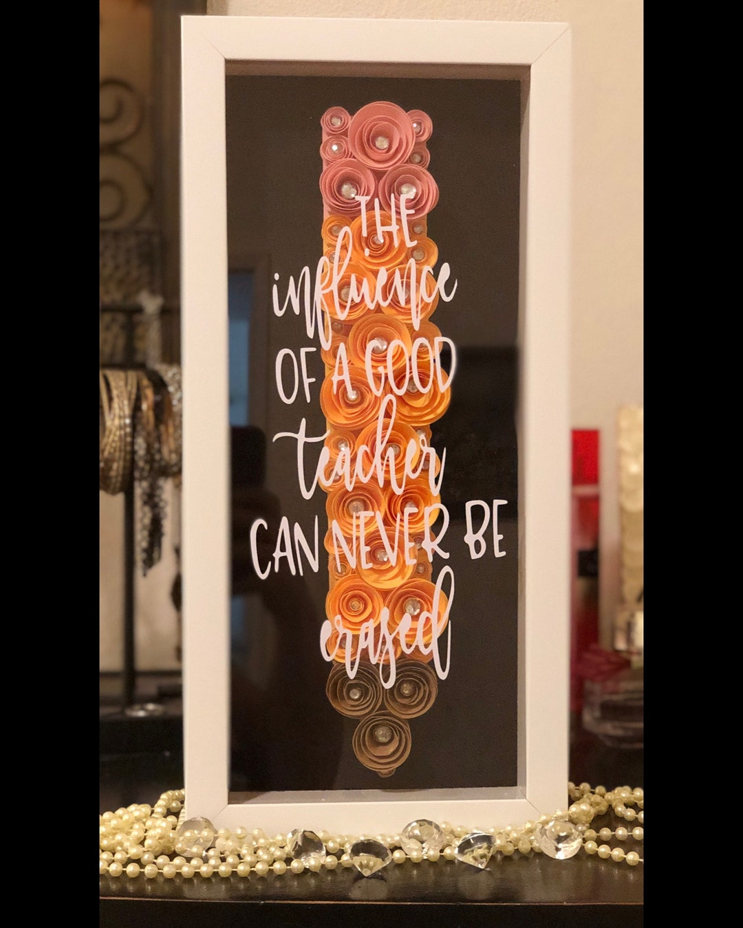 Teacher Shadow Box - Etsy