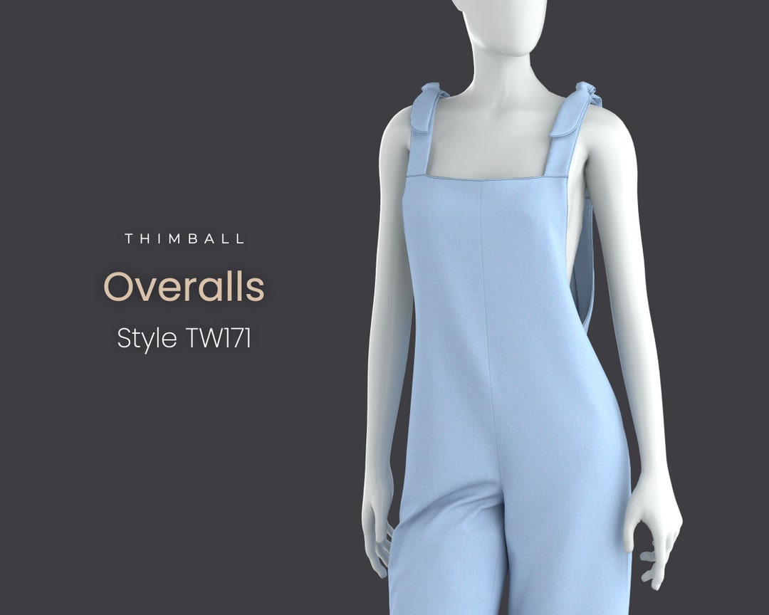 Overalls Printable Sewing Pattern Style TW171 (Instant Download) - Etsy