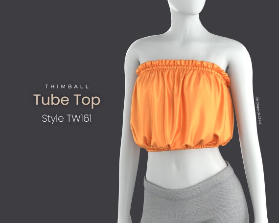 Tube Top Printable Sewing Pattern Style TW161 - Etsy