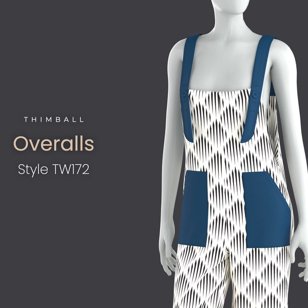 Printable Overalls Pattern - Etsy