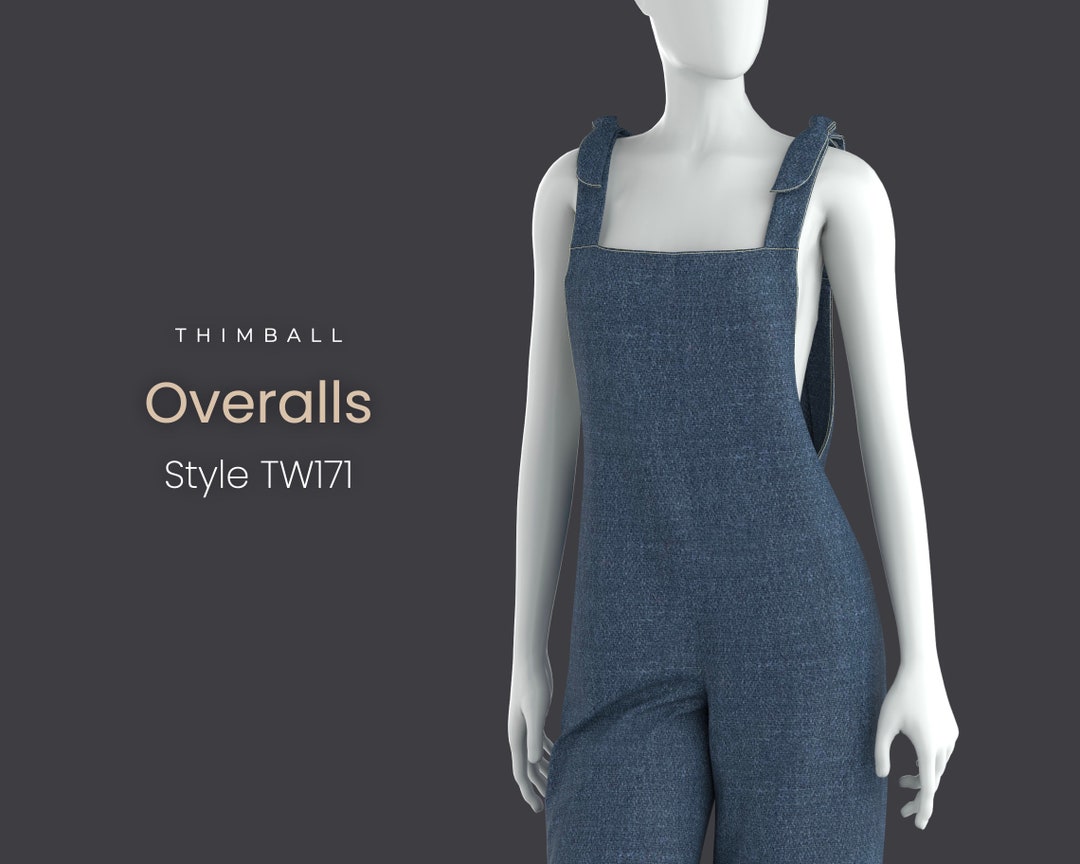 Overalls Printable Sewing Pattern Style TW171 - Etsy Canada