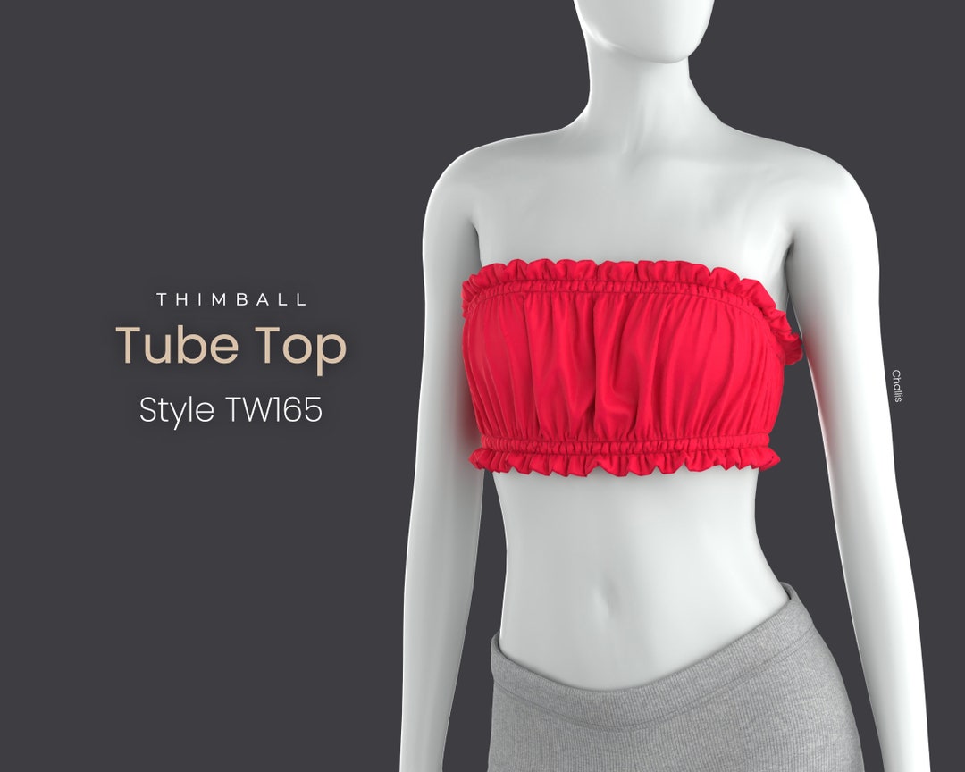 Tube Top Printable Sewing Pattern Style TW165 - Etsy Australia