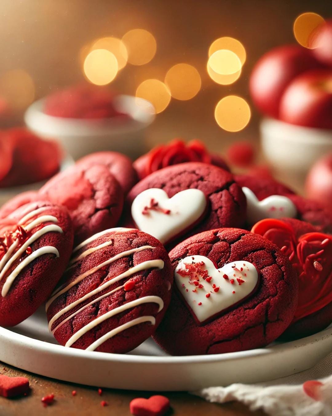 Simple Red Velvet Valentine Cookies Recipe PDF - Etsy