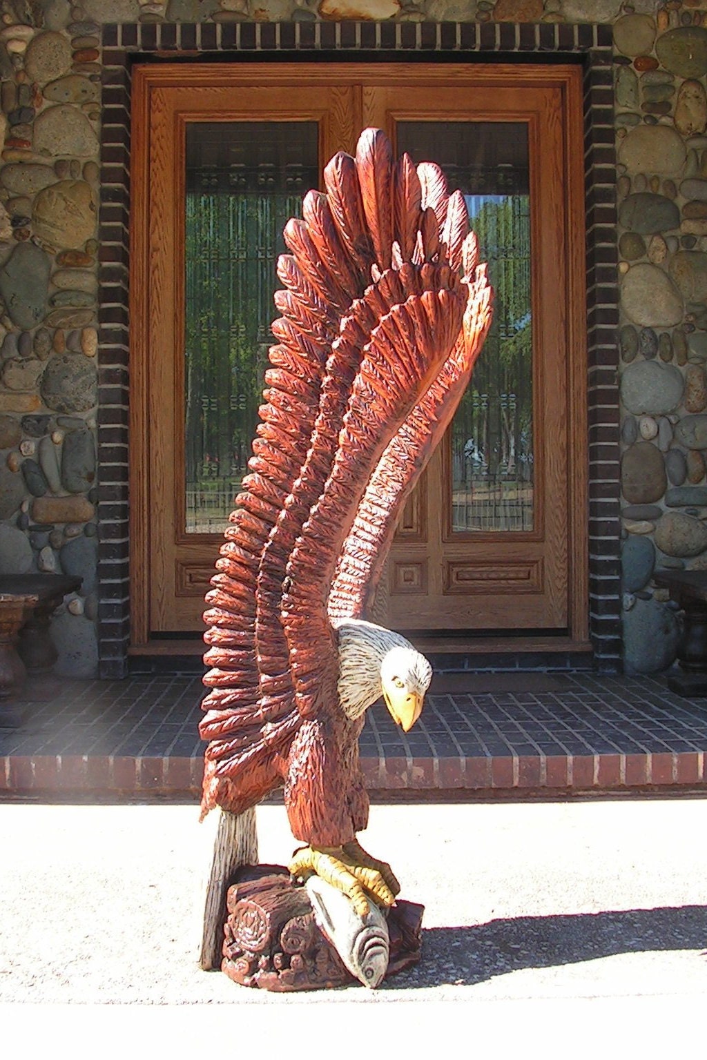 Eagle With Fish Chainsaw Sculpture - Etsy