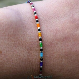 Pride Bracelet, LGBTQ Bracelet, Subtle Pride, Bi Pride, Rainbow, Love ...
