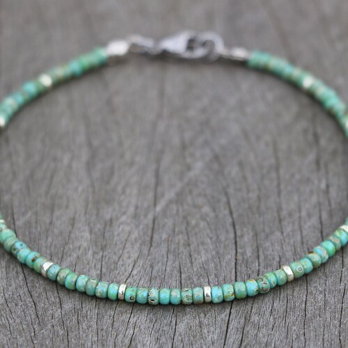 Turquoise Anklets For Women Ankle Bracelet Beaded Anklet Etsy