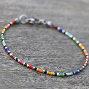 Pride Bracelet, LGBTQ Bracelet, Subtle Pride, Bi Pride, Rainbow, Love ...