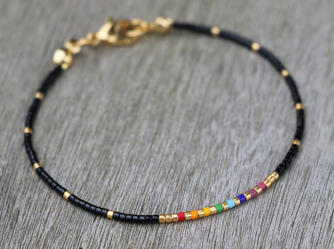 Pride Bracelet LGBTQ Bracelet Subtle Pride Discreet Pride - Etsy