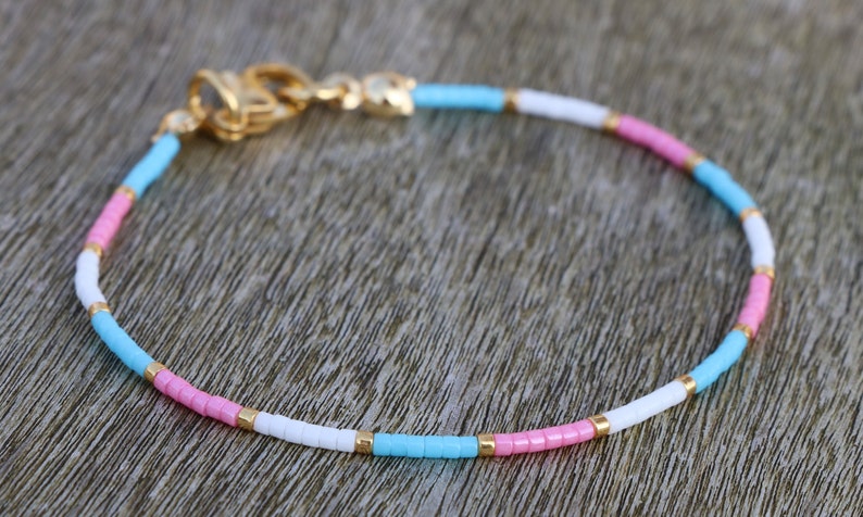Transgender Bracelet Subtle Pride Trans Bracelet Trans - Etsy