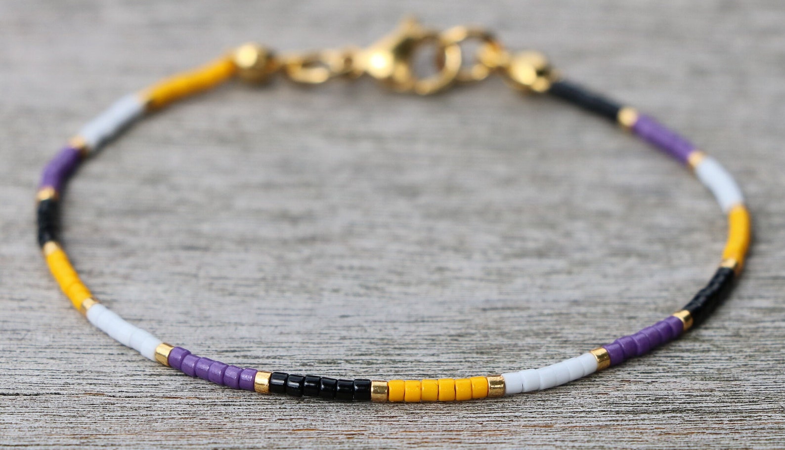 Nonbinary Bracelet, Discreet Pride, Subtle Pride Jewelry, Non Binary ...