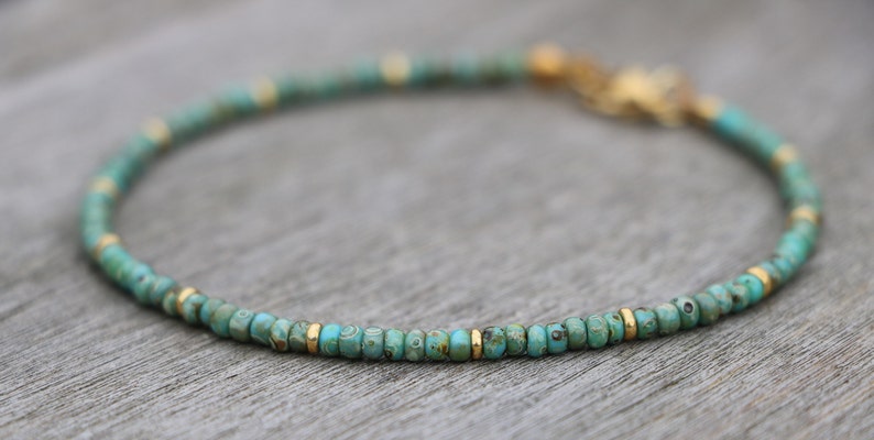 Turquoise Anklet Gold Turquoise Ankle Bracelet Anklets for - Etsy