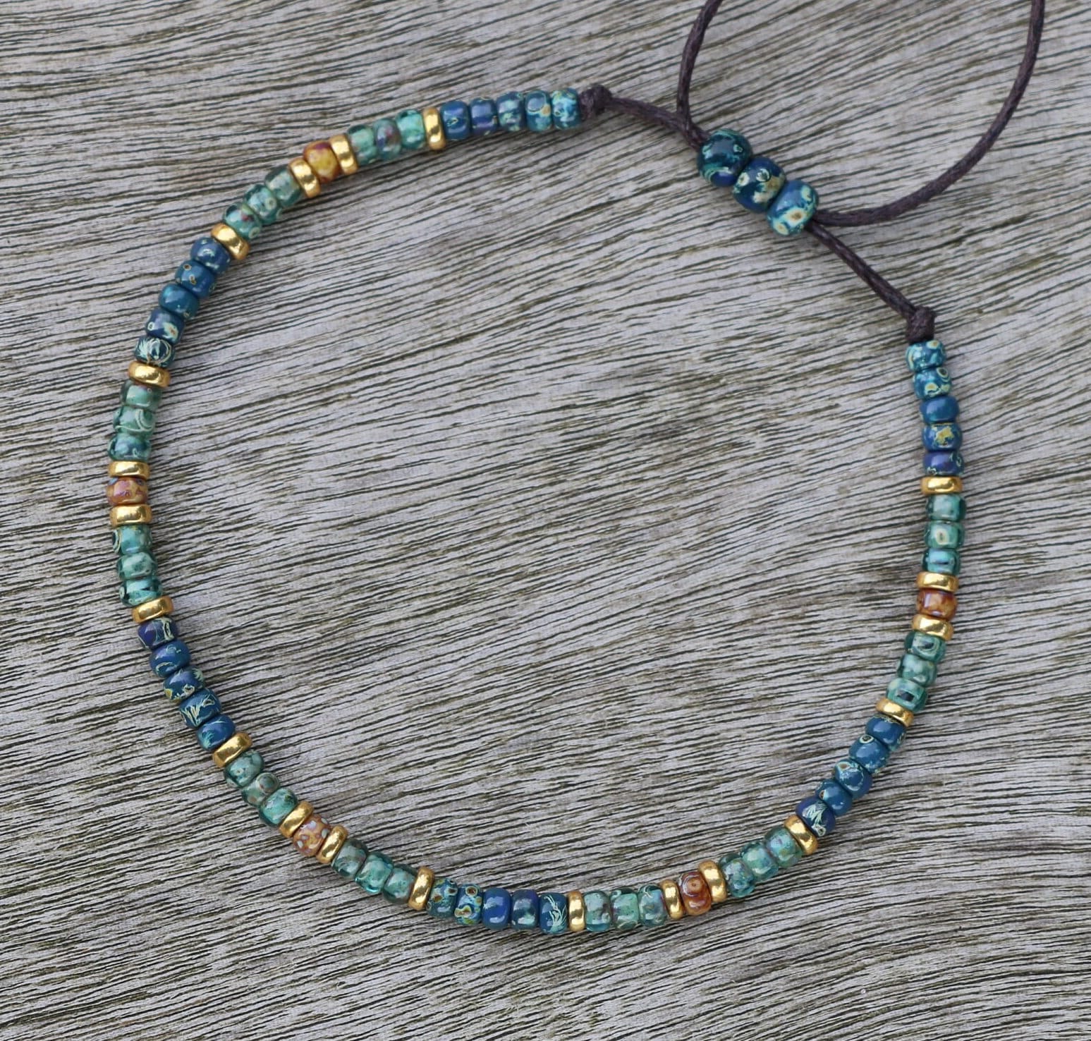 Beaded Bracelet Bracelets for Women Glass Beads Picasso | Etsy