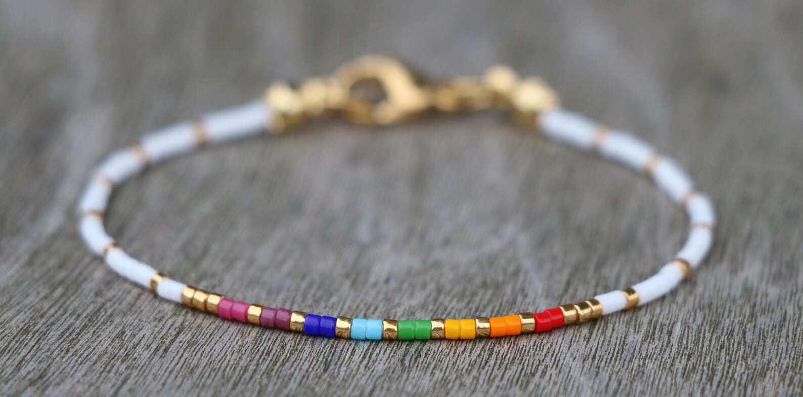 Pride Bracelet Subtle Pride Discreet Pride Beaded Bracelet - Etsy