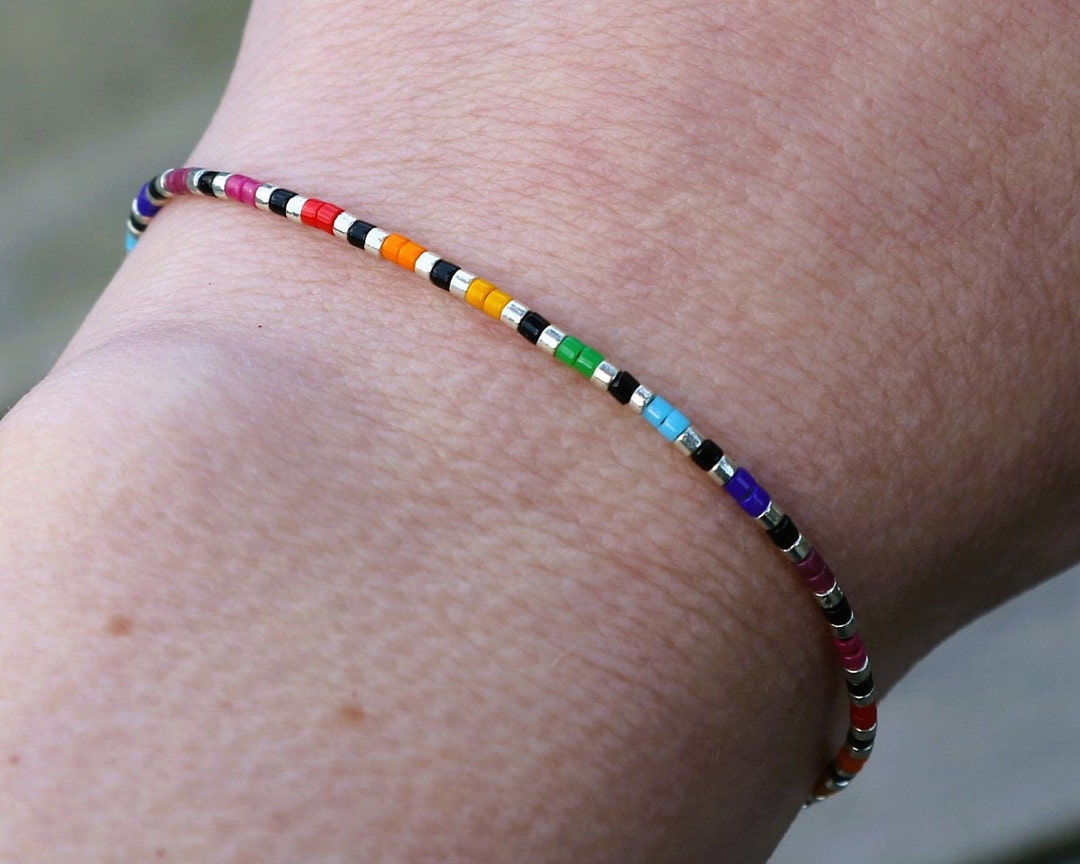 Pride Bracelet, LGBTQ Bracelet, Subtle Pride, Bi Pride, Rainbow, Love ...