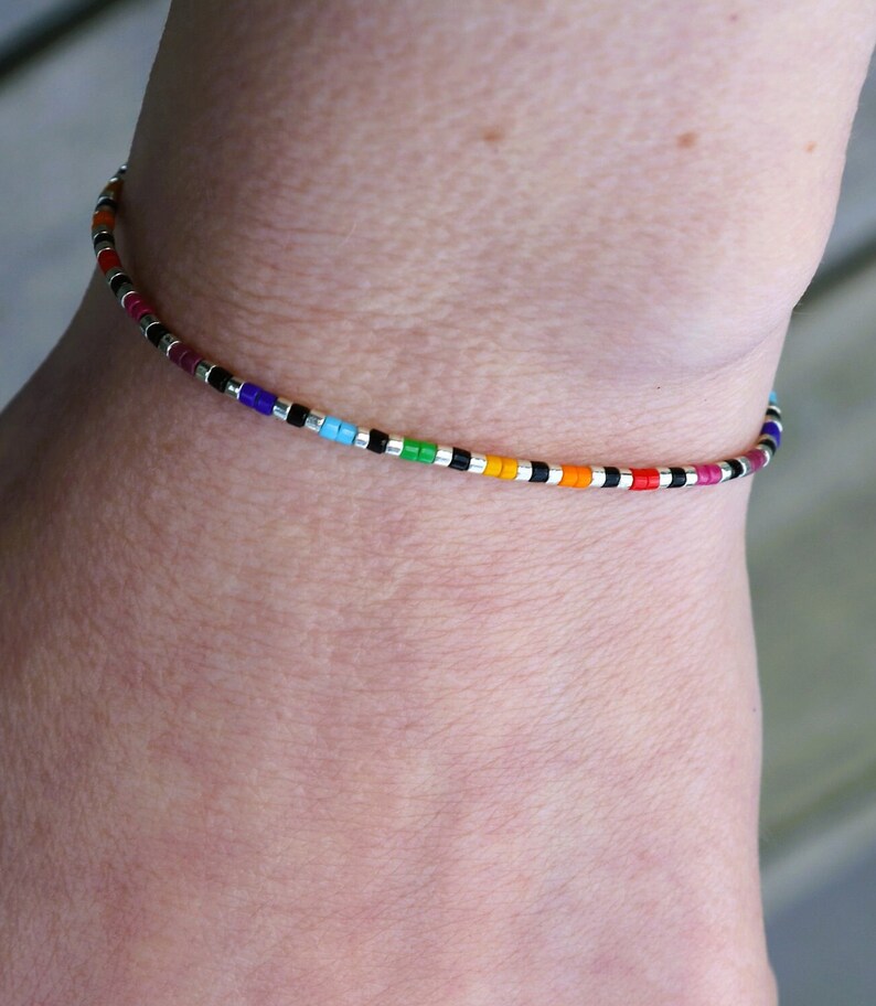 Pride Bracelet LGBTQ Bracelet Subtle Pride Bi Pride - Etsy