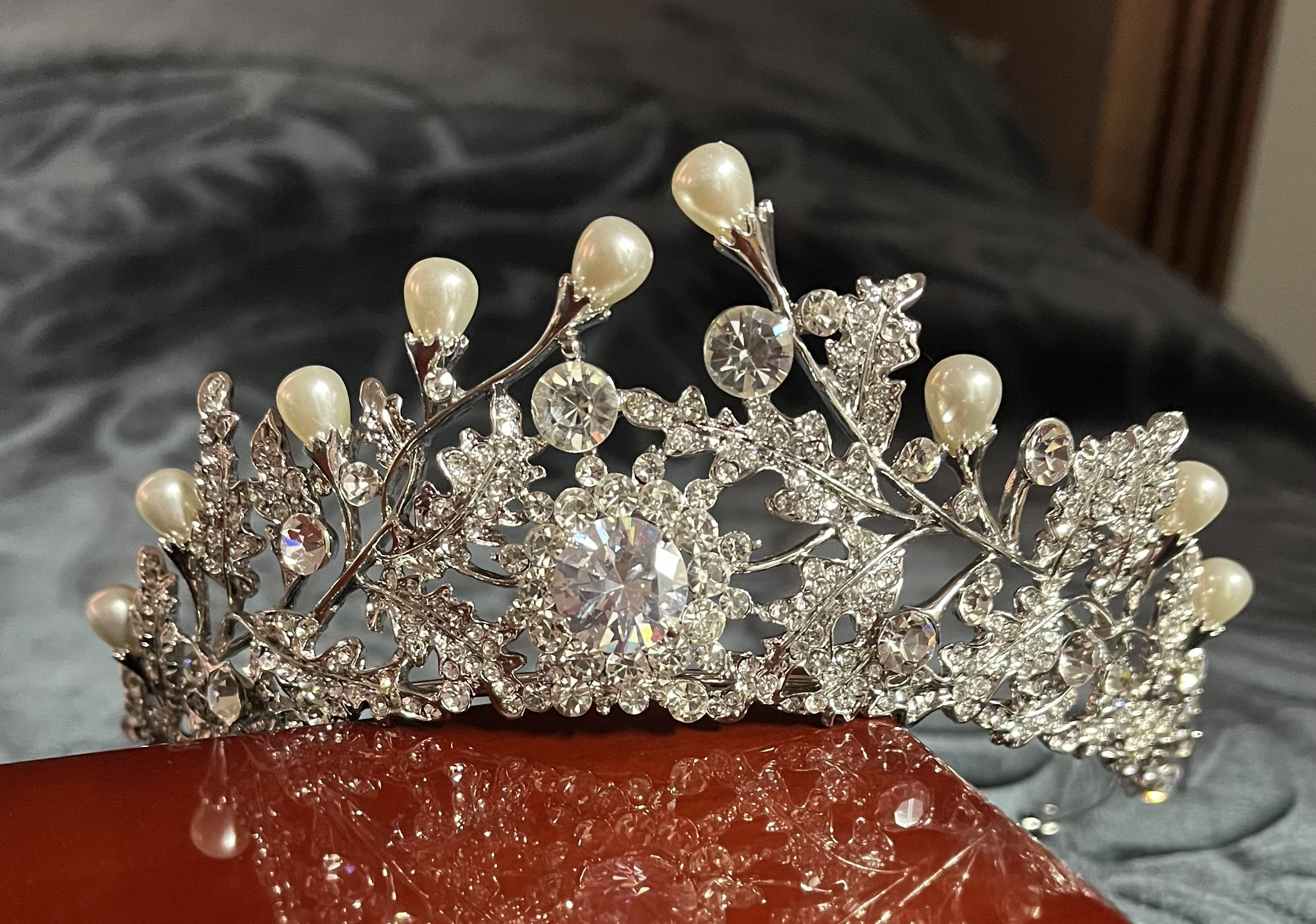A Belle Epoque Royal Pearl Tiara Replica - Etsy