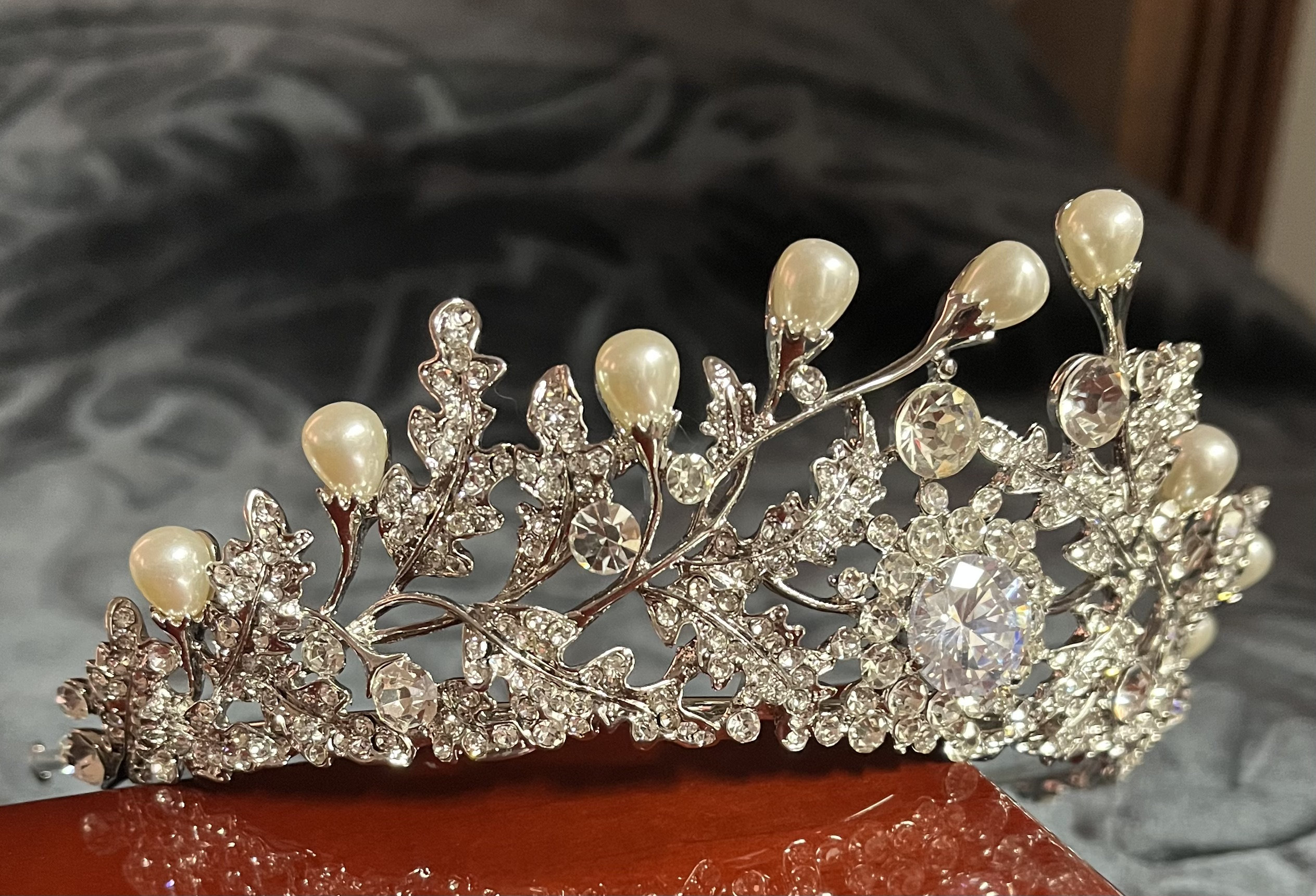 A Belle Epoque Royal Pearl Tiara Replica - Etsy