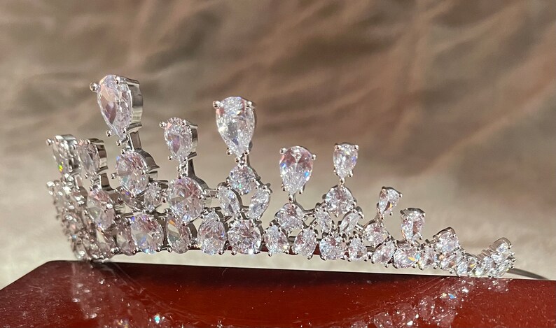 Princess Grace Diamond Tiara Replica CZ - Etsy