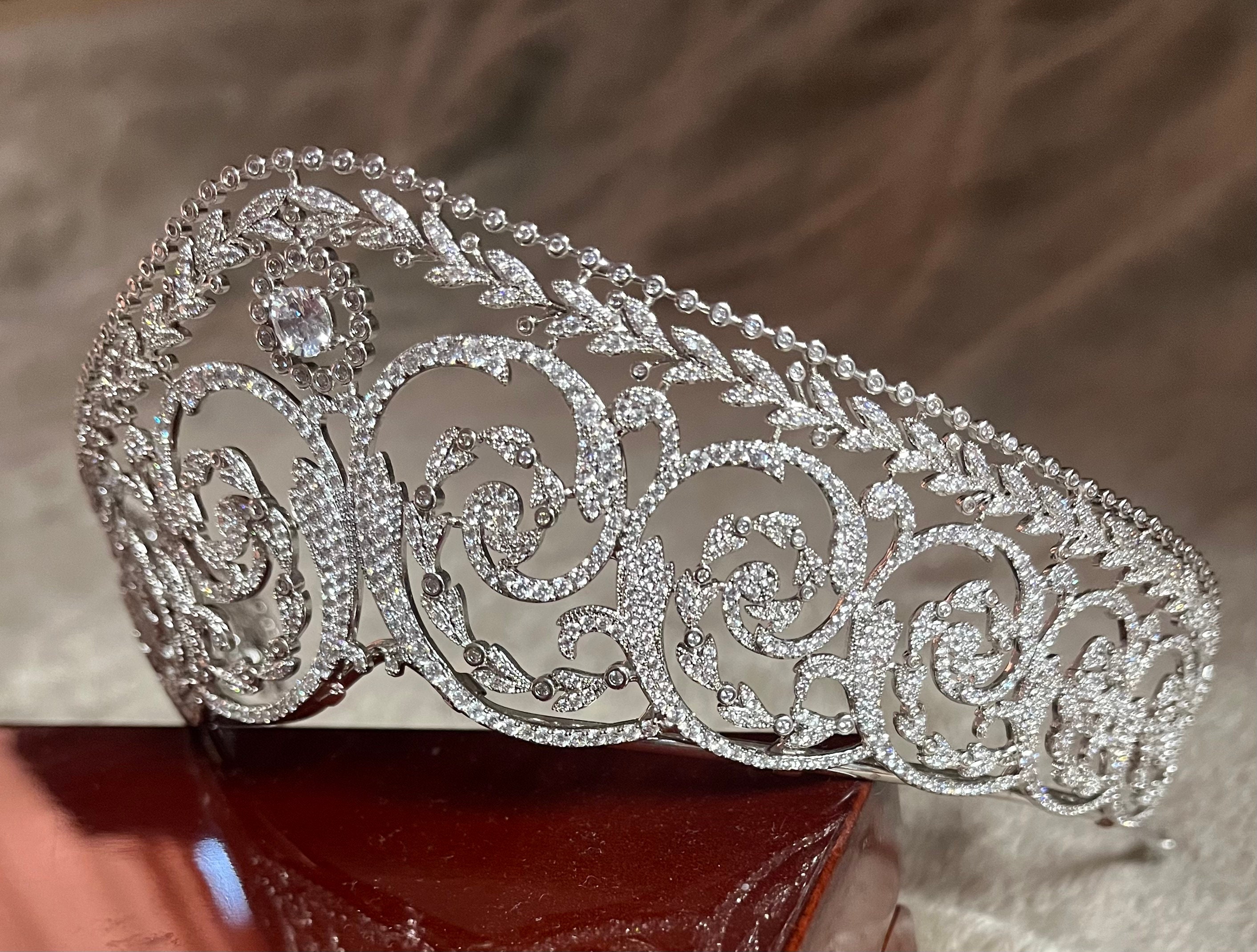 The Belgian Cartier Bandeau Tiara CZ Replica - Etsy