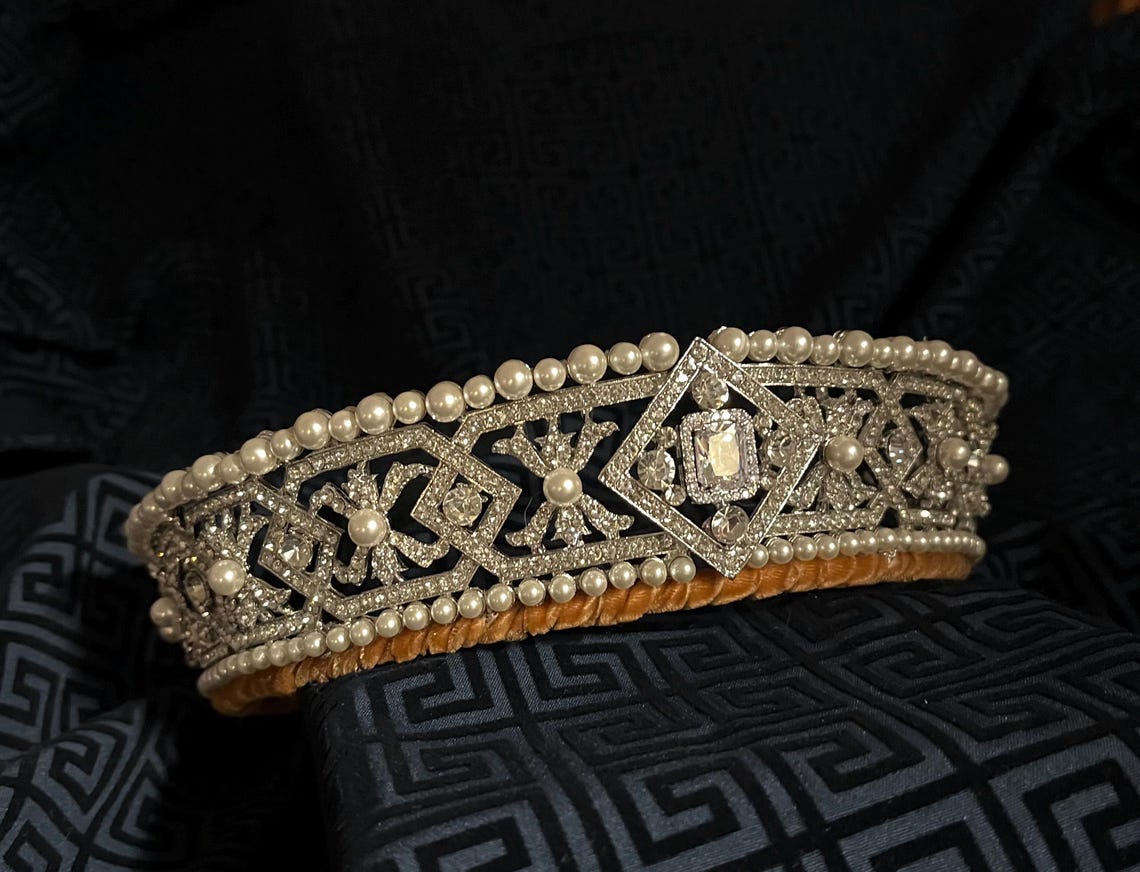 Queen Mary’s Lozenge Bandeau/tiara Replica - Etsy