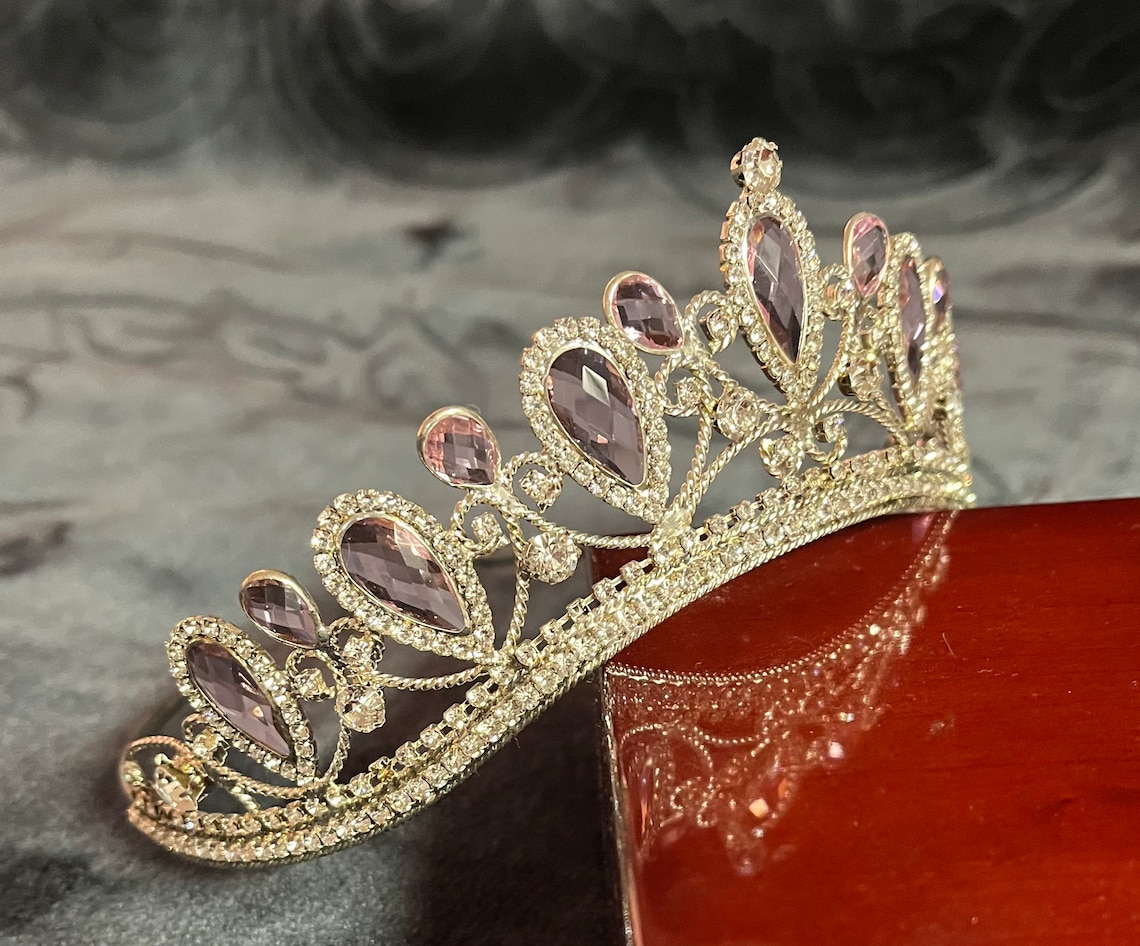 Pink Crystal Tiara - Etsy