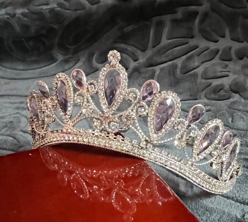 Pink Crystal Tiara - Etsy