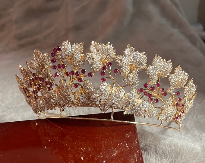 Danish Ruby Tiara Replica - Etsy