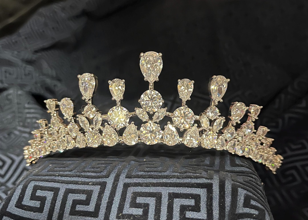 Princess Grace Diamond Tiara Replica CZ - Etsy