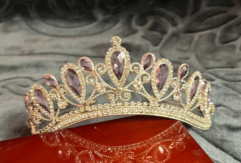 Pink Crystal Tiara - Etsy