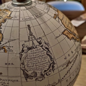 Globe Vintage Terrestrial, Handmade Globe, World Map, Desktop Globus ...