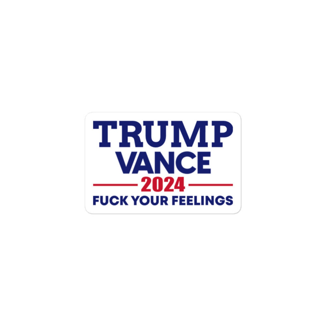Trump Vance Bumper Sticker, Trump Vance Sticker, Trump Vance 2024 Car ...