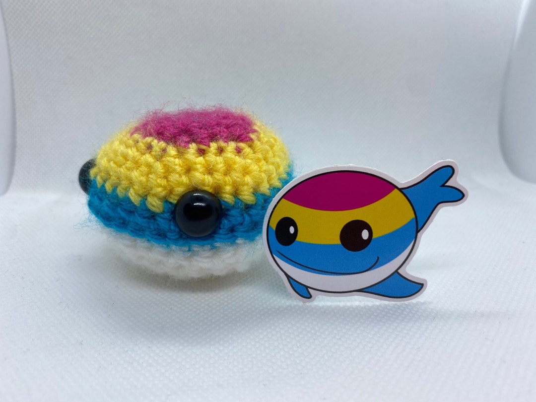 LGBTQ Pansexual Pride Bundle, LGBT Sticker, Cute Whale Sticker, Whale ...