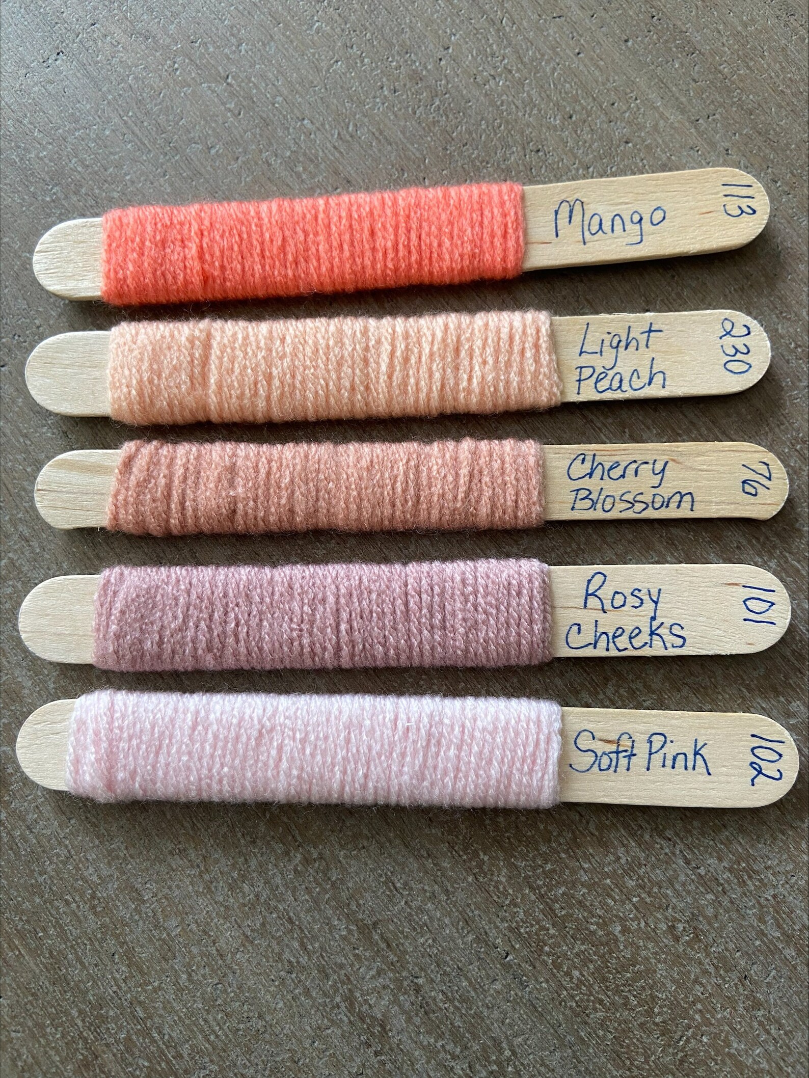 Yarn Pegs - Hobby Lobby "i Love This Yarn" Solid Colors - Complete Set ...