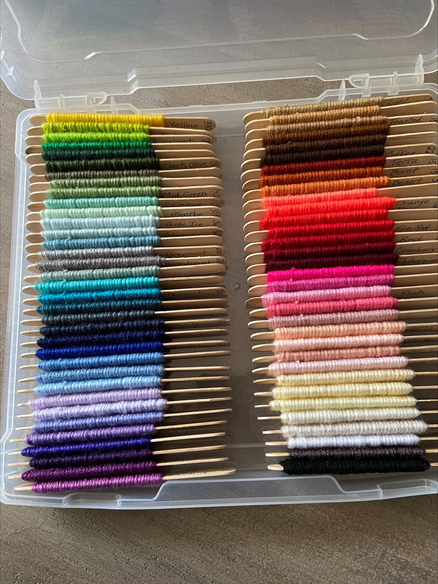 Yarn Pegs - Hobby Lobby "i Love This Yarn" Solid Colors - Complete Set ...